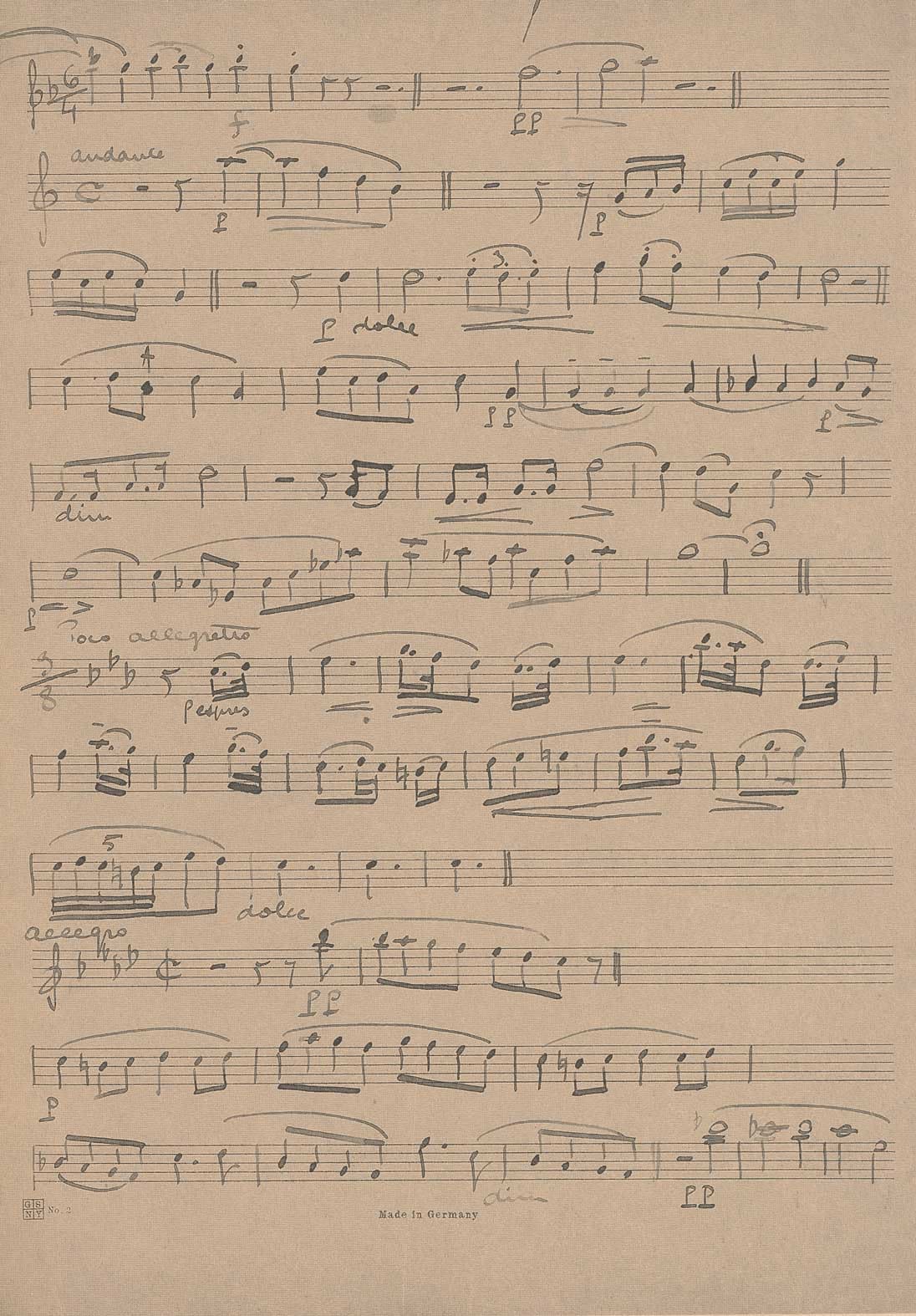 Handwritten Music – Marcel Tabuteau First-Hand